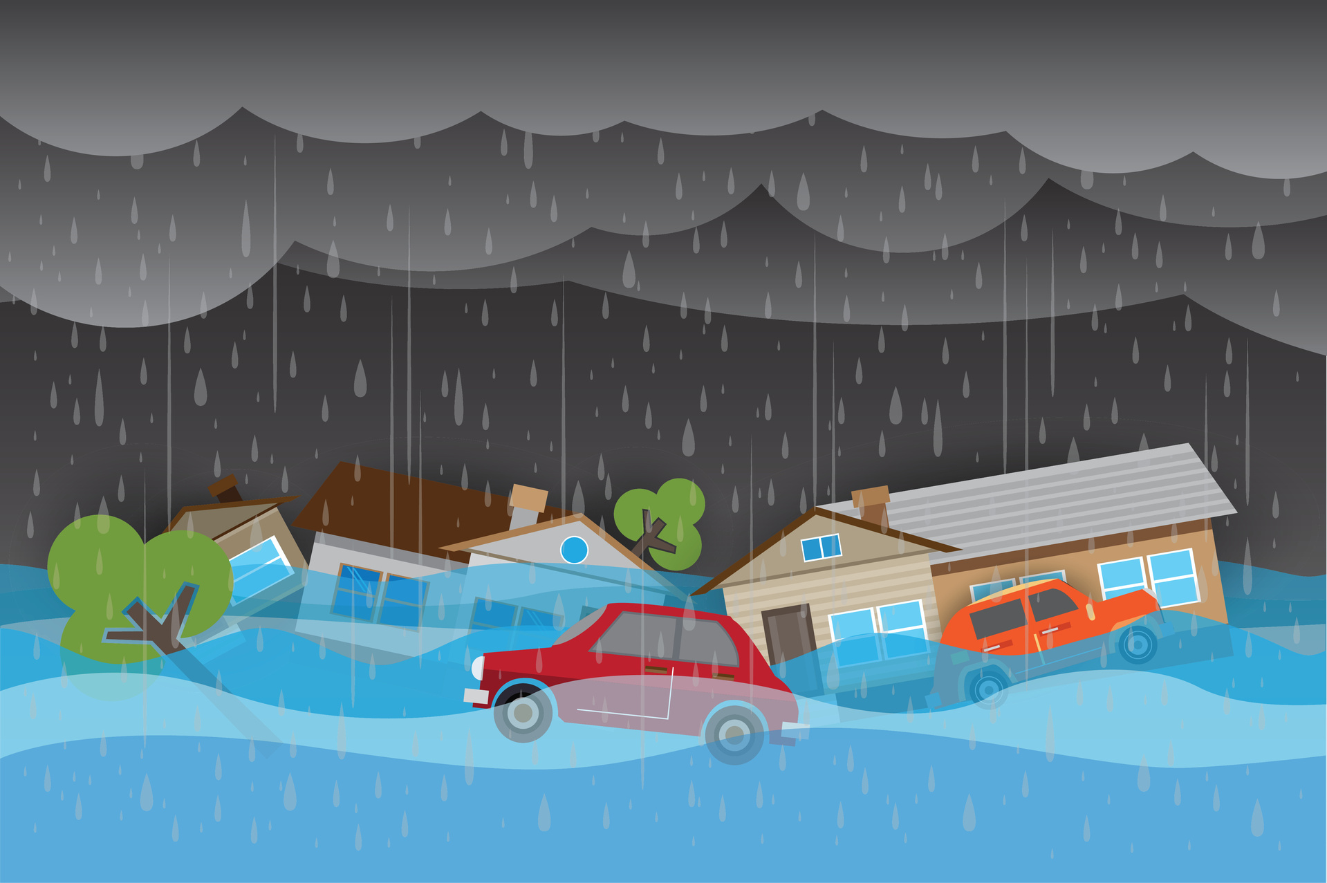 Natural Disaster Flood Clipart
