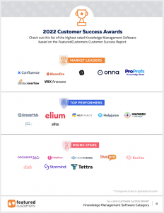 The Top Knowledge Management Software Vendors According to the ...