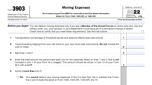 IRS Tax Form 3903 Instructions and Printable Forms for 2023 and 2024 ...
